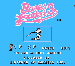 Bases Loaded 3 screenshots - MobyGames