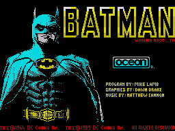 Screenshot of Batman (ZX Spectrum, 1989) - MobyGames