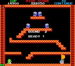 Screenshot of Bubble Bobble: Lost Cave (Arcade, 2012) - MobyGames