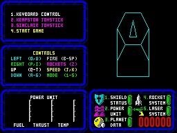 Screenshot of Battle of the Planets (ZX Spectrum, 1986) - MobyGames