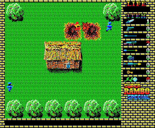 Screenshot of Super Rambo Special (MSX, 1986) - MobyGames