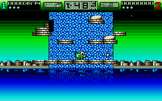 Screenshot of Tower Toppler (Atari ST, 1987) - MobyGames