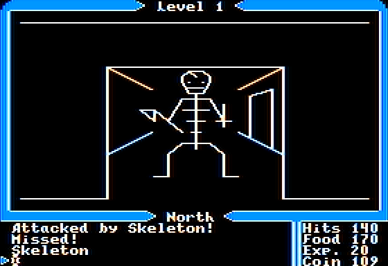 Screenshot of Ultima I (Apple II, 1986) - MobyGames
