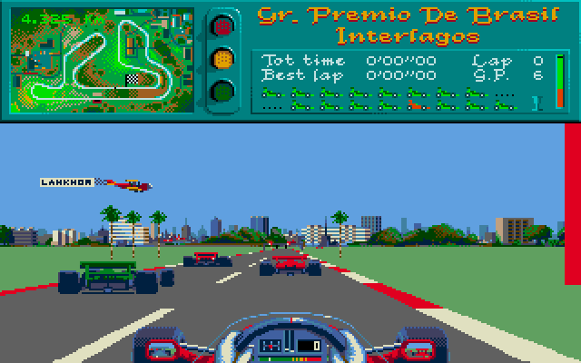 Screenshot of Vroom (Atari ST, 1991) - MobyGames