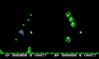 Screenshot of Zybex (Atari 8-bit, 1988) - MobyGames