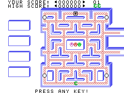 Screenshot of Munchman II (TI-99/4A, 1987) - MobyGames