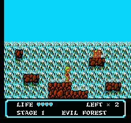 Screenshot of Moon Crystal (NES, 1992) - MobyGames