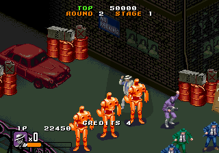 Screenshot of Michael Jackson's Moonwalker (Arcade, 1990) - MobyGames