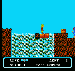 Screenshot of Moon Crystal (NES, 1992) - MobyGames