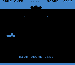 Screenshot of Depthcharge (Arcade, 1977) - MobyGames