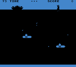 Screenshot of Depthcharge (Arcade, 1977) - MobyGames
