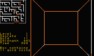 Screenshot of Labyrinth of Fear (Colour Genie, 1983) - MobyGames