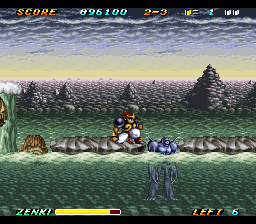 Screenshot of Kishin Dōji ZENKI: Battle Raiden (SNES, 1995) - MobyGames