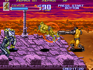 Screenshot of Shadow Force (Arcade, 1993) - MobyGames