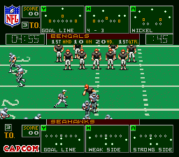Screenshot of Capcom's MVP Football (SNES, 1992) - MobyGames