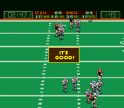 Screenshot of Capcom's MVP Football (SNES, 1992) - MobyGames