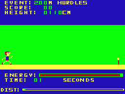 Screenshot of Sporting Decathlon (Dragon 32/64, 1984) - MobyGames