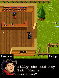 Screenshot of Great Legends: Billy the Kid II (J2ME, 2006) - MobyGames