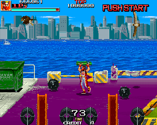 Screenshot of Zero Team U.S.A. (Arcade, 1993) - MobyGames