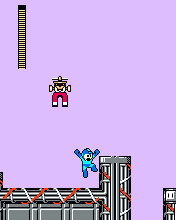 Screenshot of Mega Man 3 (J2ME, 1990) - MobyGames