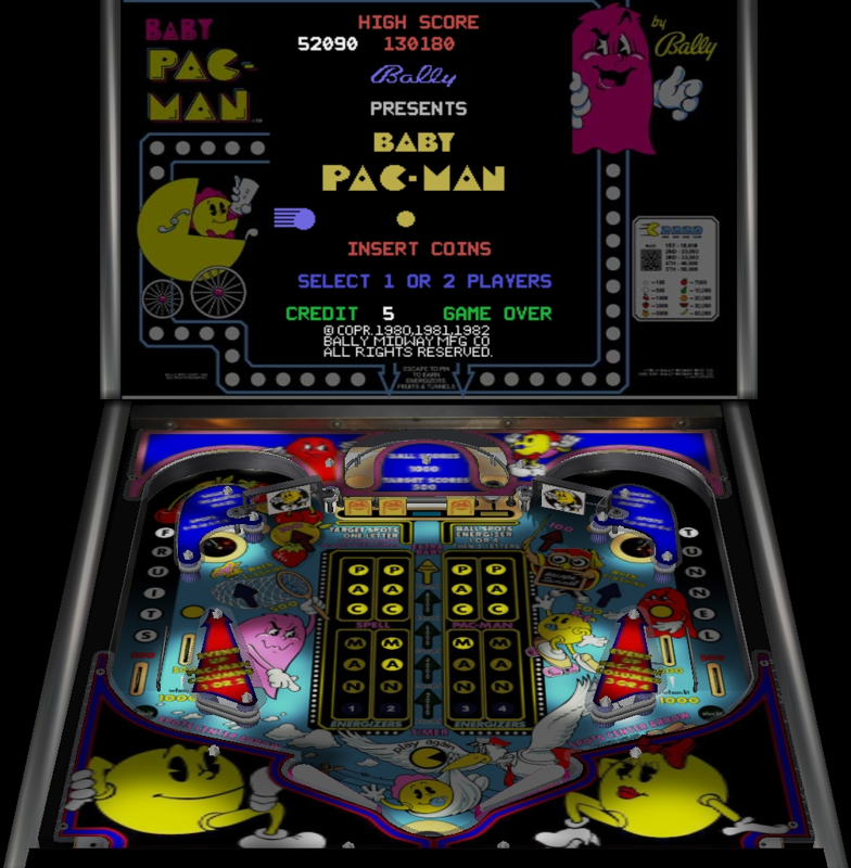 Screenshot of Baby Pac-Man (Arcade, 1982) - MobyGames