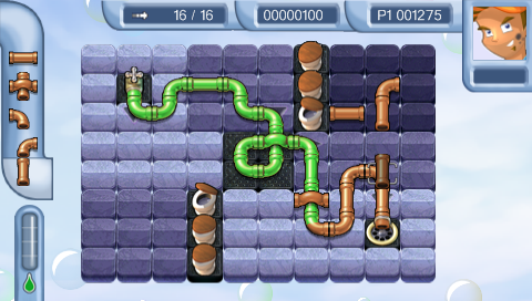 Screenshot of Pipe Mania (PSP, 2008) - MobyGames