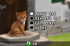 Screenshot of Paws & Claws: Best Friends - Dogs & Cats (Game Boy ...