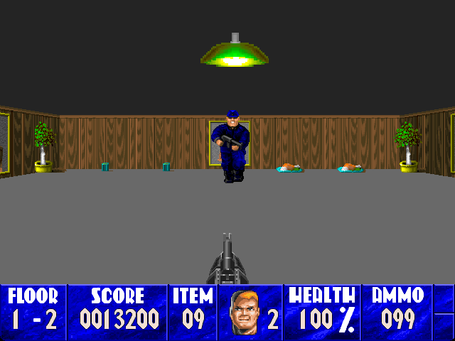 Screenshot of Wolfenstein 3D (Macintosh, 1992) - MobyGames