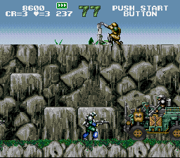 Screenshot of GunForce: Battle Fire Engulfed Terror Island (SNES, 1991 ...
