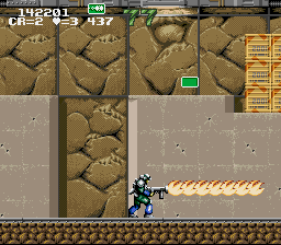 Screenshot of GunForce: Battle Fire Engulfed Terror Island (SNES, 1991 ...