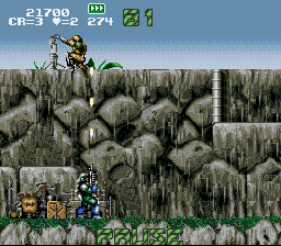 Screenshot of GunForce: Battle Fire Engulfed Terror Island (SNES, 1991 ...