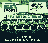 Screenshot of FIFA International Soccer (Game Boy, 1993) - MobyGames