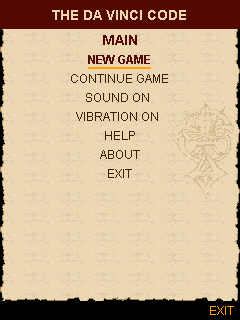 Screenshot of The Da Vinci Code: The Quest Begins (J2ME, 2006) - MobyGames