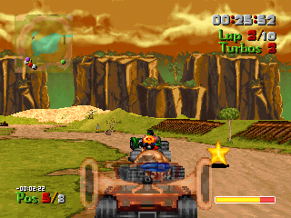 Screenshot of Street Racer (PlayStation, 1994) - MobyGames