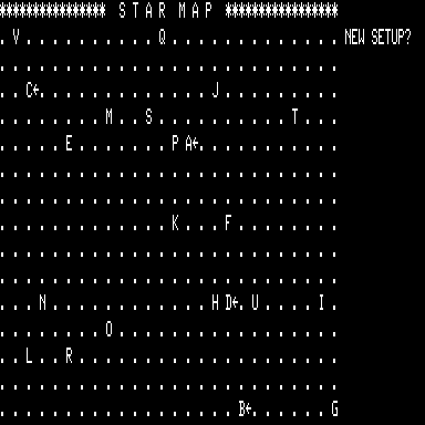 Screenshot of Galaxy (TRS-80, 1979) - MobyGames