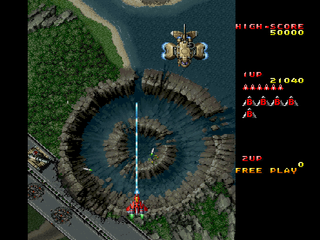 Screenshot of Raiden DX (PlayStation, 1994) - MobyGames