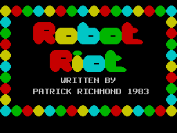 Screenshot of Robot Riot (ZX Spectrum, 1983) - MobyGames