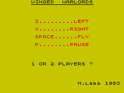 Winged Warlords screenshots - MobyGames