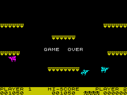 Screenshot of Winged Warlords (ZX Spectrum, 1983) - MobyGames