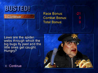 Screenshot of Road Rash: Jailbreak (PlayStation, 2000) - MobyGames