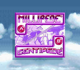 Screenshot of Arcade Classic 2: Centipede / Millipede (Game Boy, 1995) - MobyGames