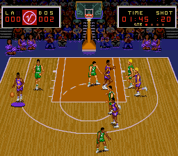 Screenshot of Super Slam Dunk (SNES, 1993) - MobyGames
