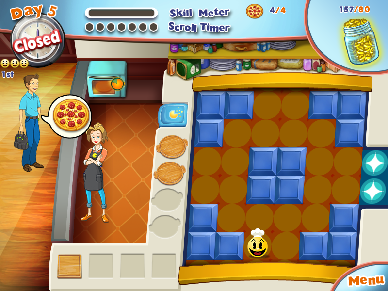 Screenshot of Pac-Man Pizza Parlor (Windows, 2010) - MobyGames