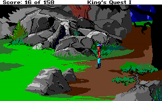 Screenshot of Roberta Williams' King's Quest I: Quest for the Crown (Amiga, 1990) - MobyGames