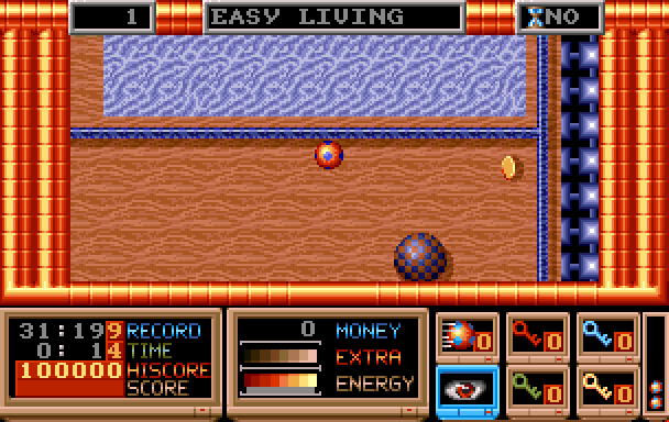 Screenshot of Rock 'n Roll (Amiga, 1989) - MobyGames