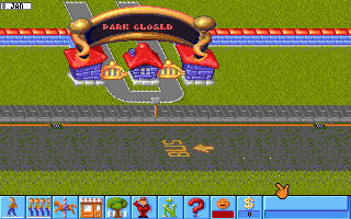Screenshot of Theme Park (Amiga CD32, 1994) - MobyGames