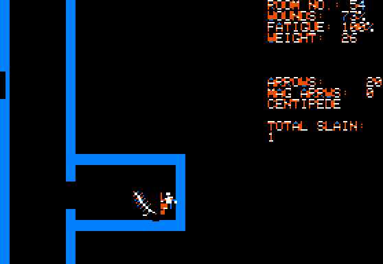 Screenshot of Dunjonquest: Temple of Apshai (Apple II, 1979) - MobyGames