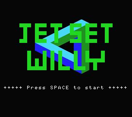 Screenshot of Jet Set Willy (MSX, 1984) - MobyGames
