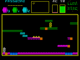 Screenshot of Luna Atac (ZX Spectrum, 1986) - MobyGames