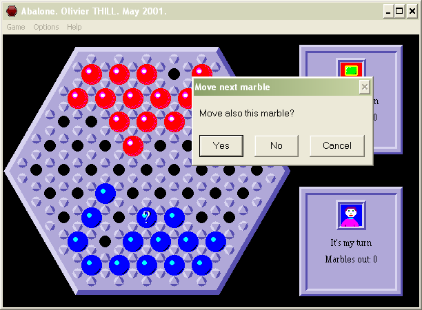Screenshot of Abalone (Windows, 1999) - MobyGames